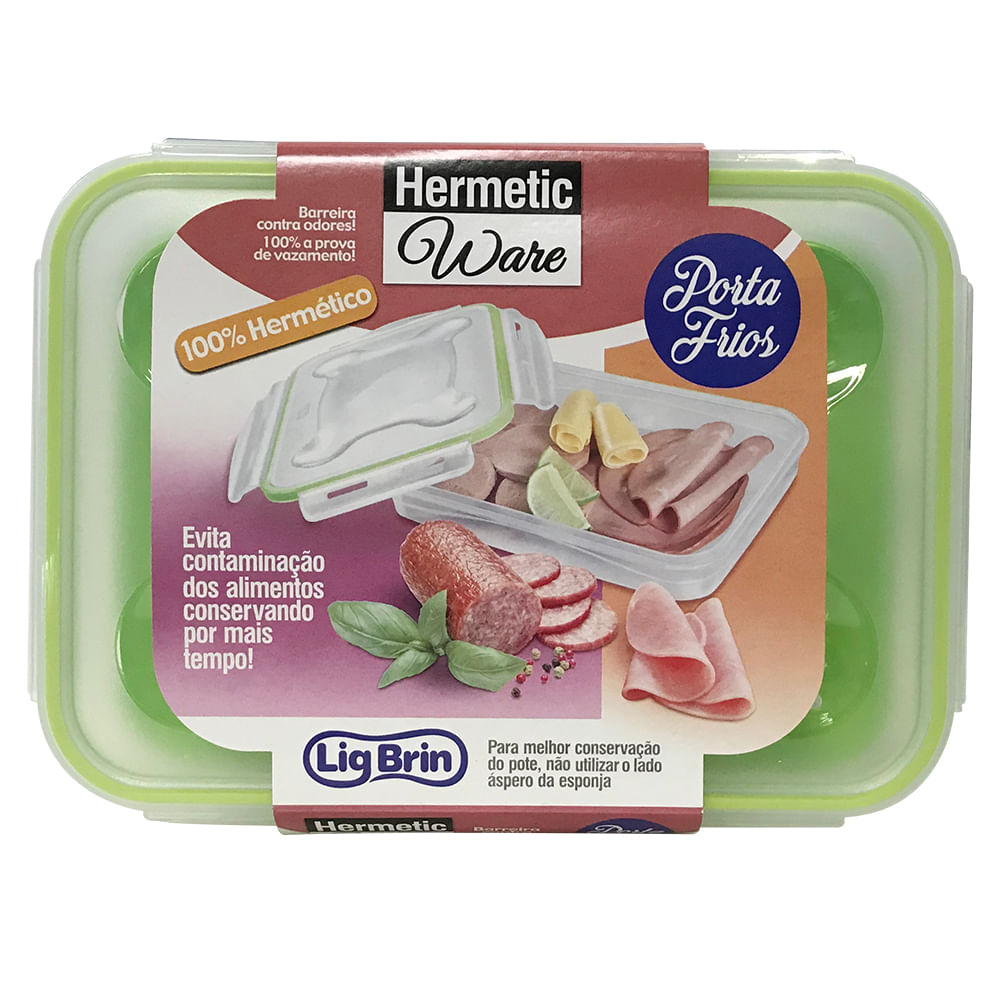 Porta Frios Retangular em Polipropileno Hermetic Ware Cristal - Ligbrin ...