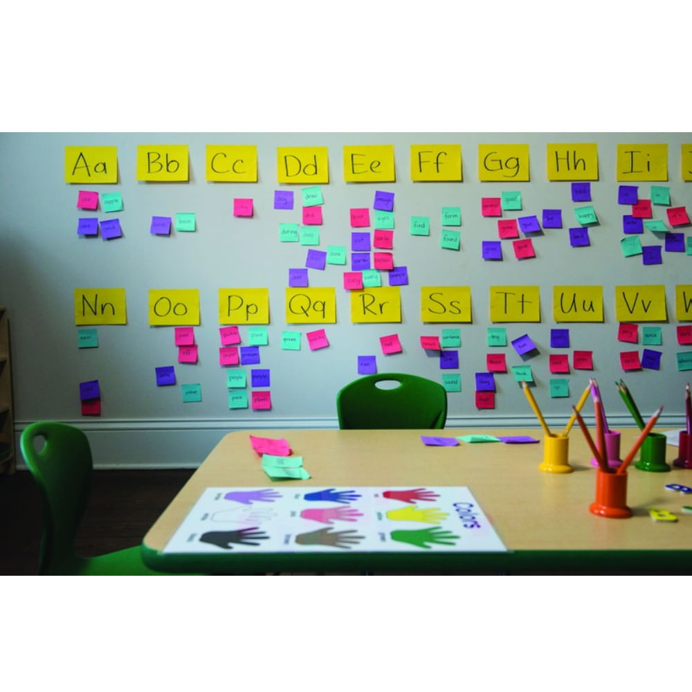 Bloco de Notas Super Adesivas Post-it Azul 76x76mm 90 Folhas - Castro Naves