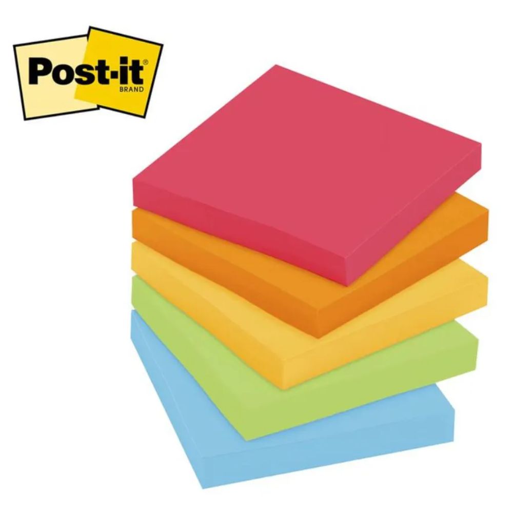 Bloco de Notas Super Adesivas Post-it Diversão 76x76mm 450 Folhas (5X90 ...