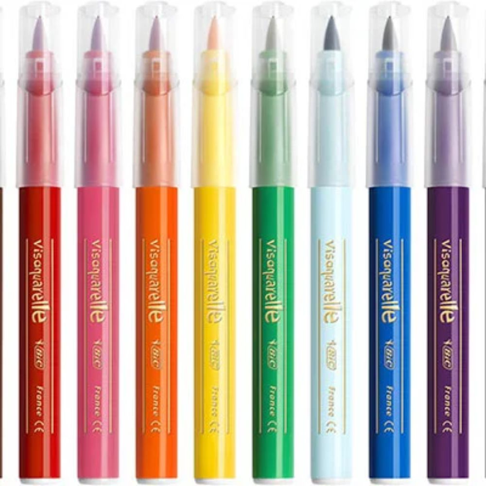 Caneta Hidrográfica BIC Intensity Brush Pen, Ponta Pincel, Ideal para ...