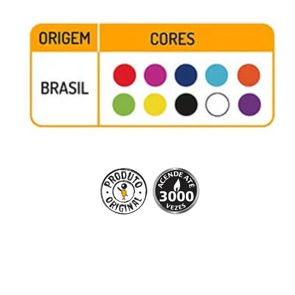 Isqueiro Max Cores Sortidas - BIC - Castro Naves