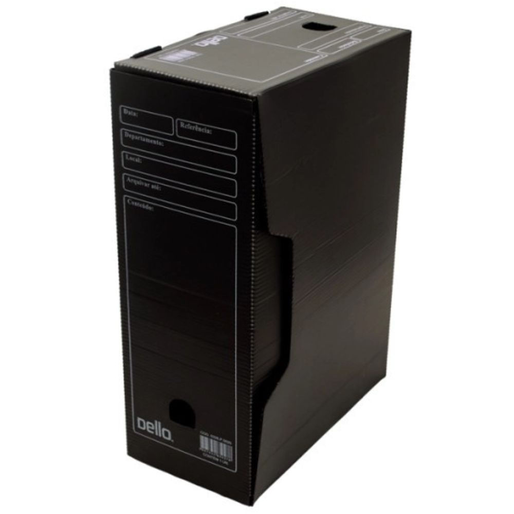 Arquivo Morto Polionda Ofício 250x135x350mm Preto - Castro Naves