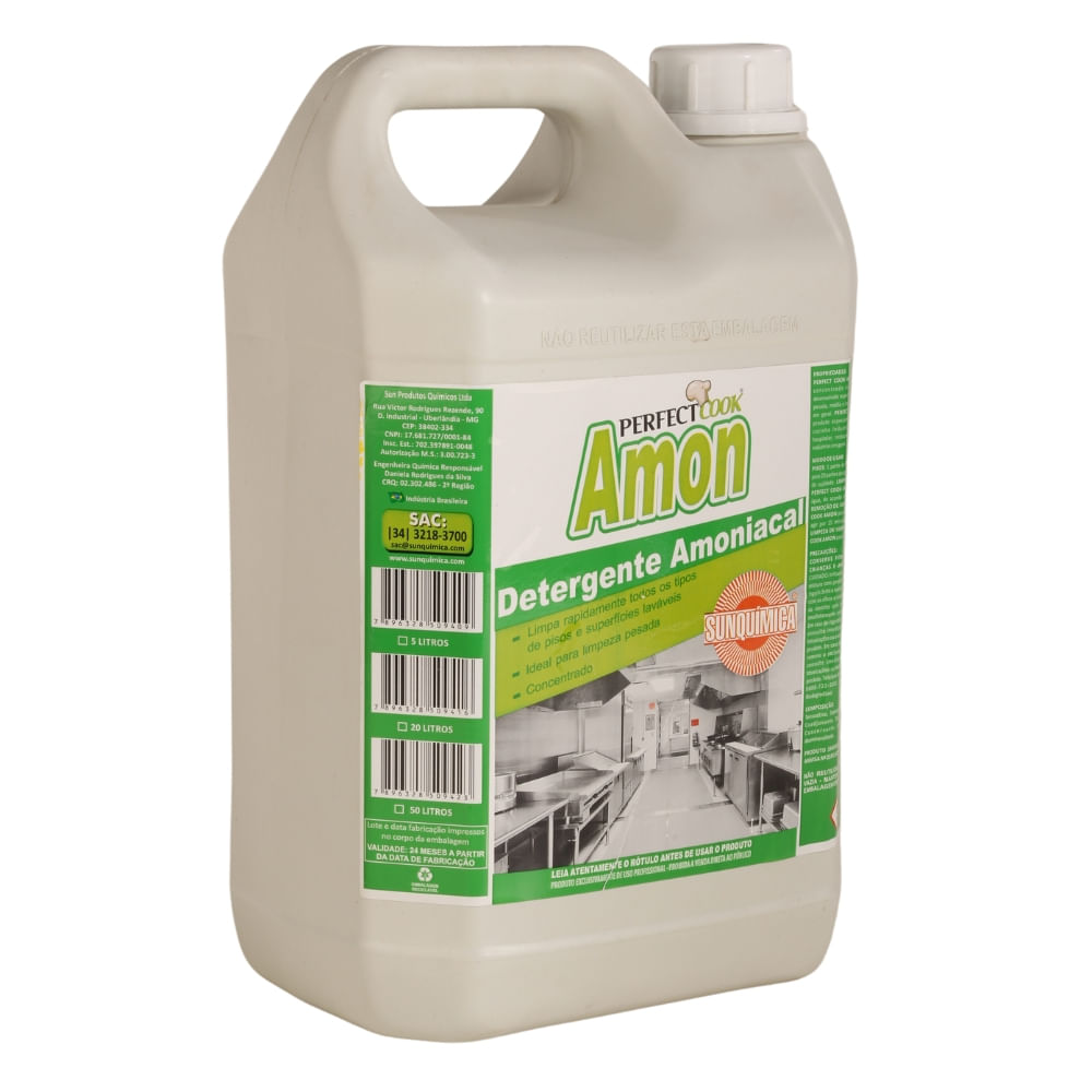 Limpador Multiuso Concentrado (1:100) Detergente Amoniacal Perfect Cook ...