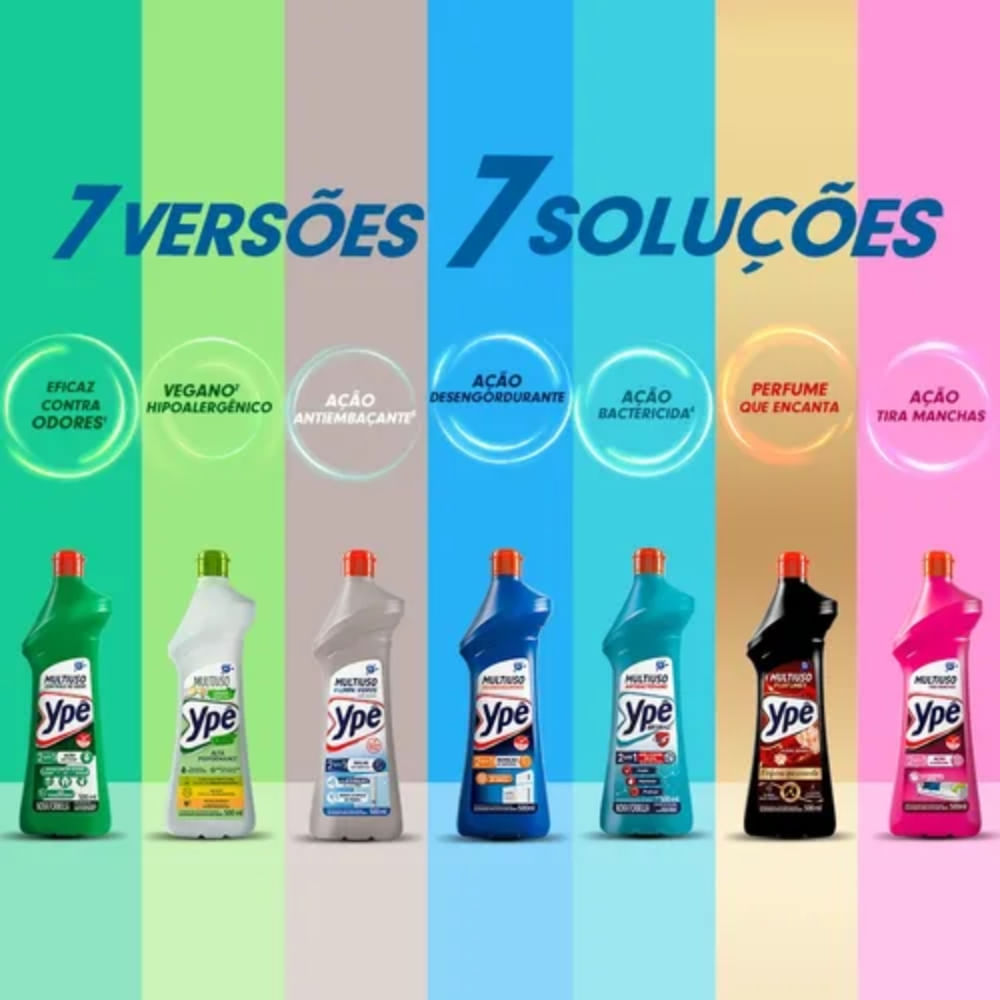 Limpador Multiuso YPÊ Perfumes 500ml. Alto poder desengordurante e de ...